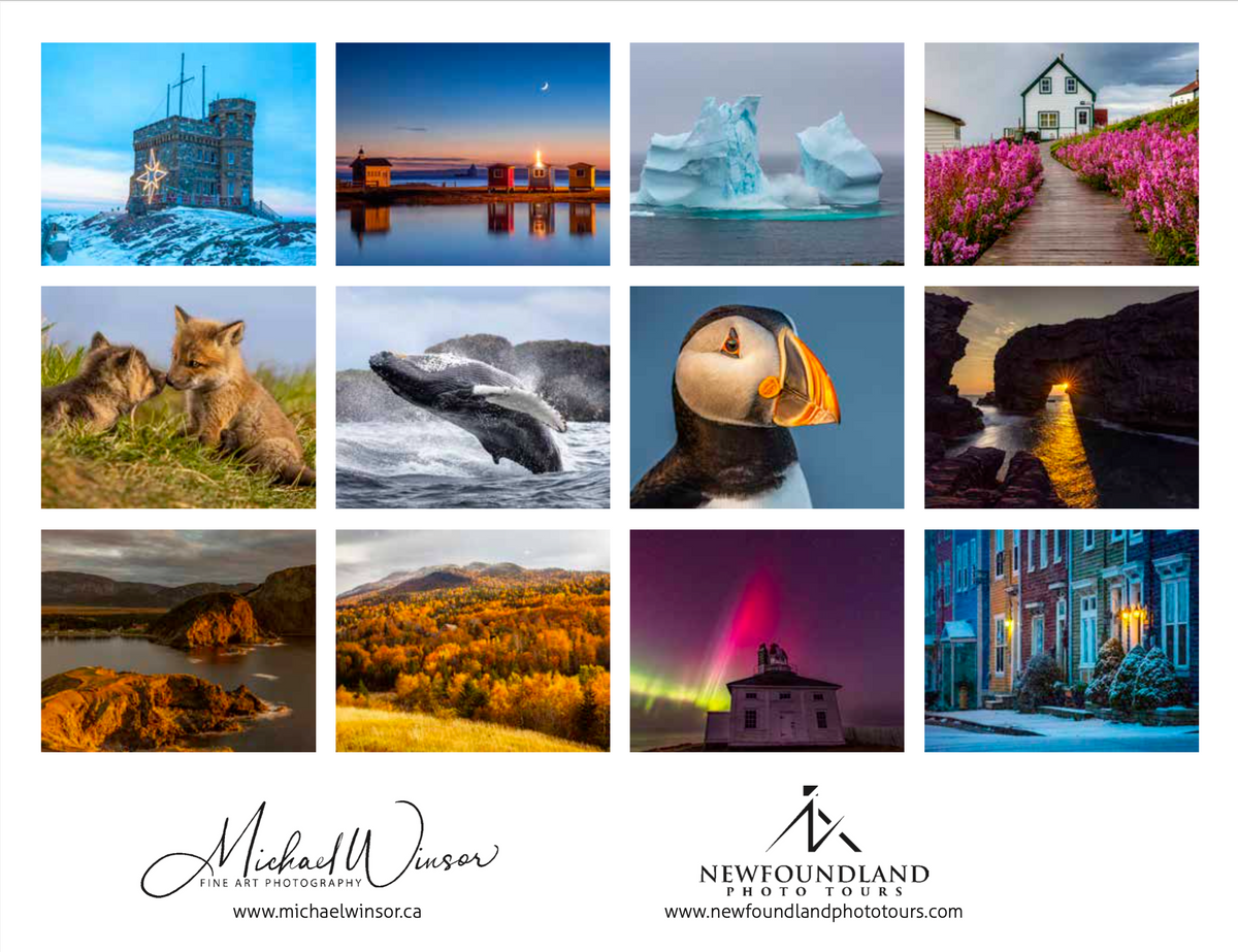 2026 Newfoundland & Labrador Calendar – Michael Winsor Fine Art Photography